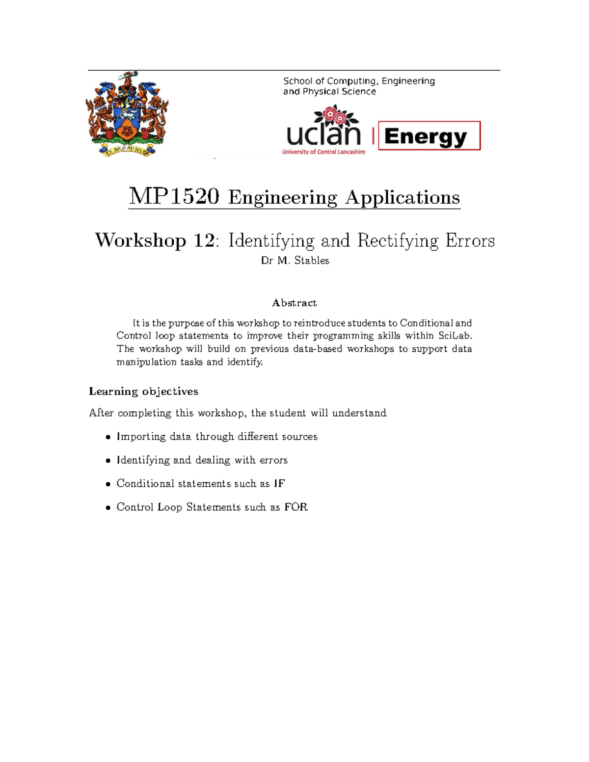 Workshop 12 - very important tutorial work which includes notes as well ...