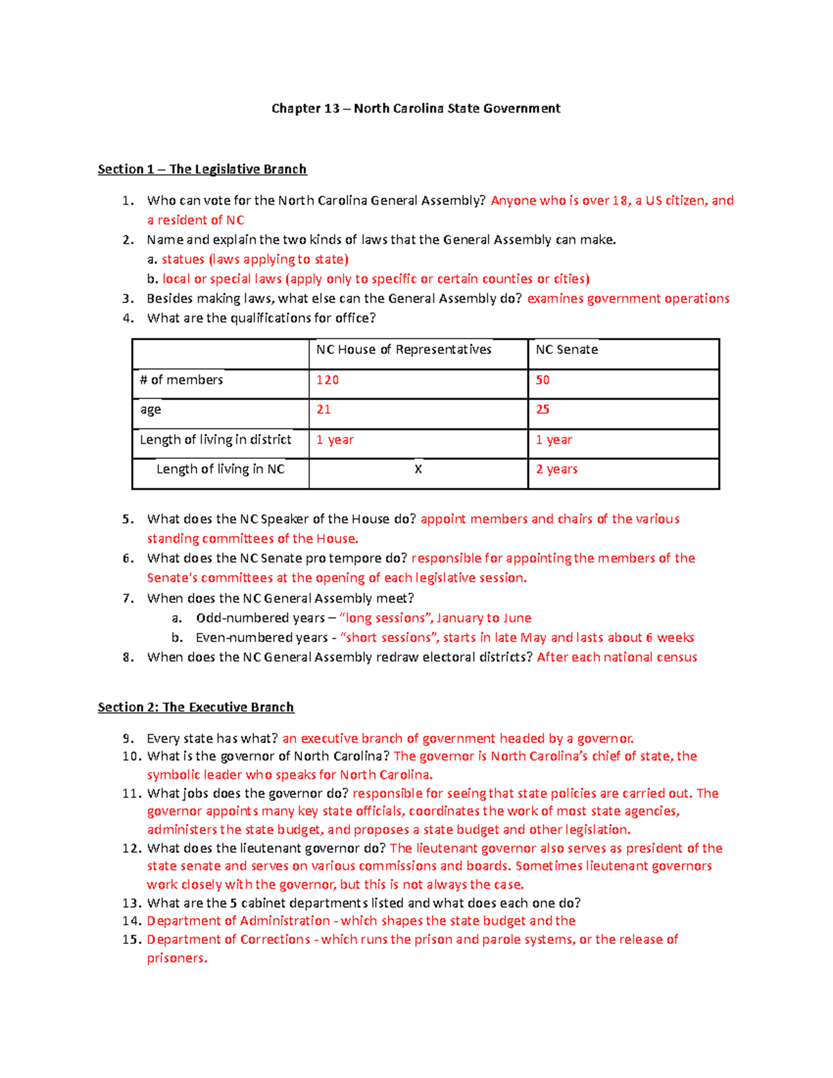 Copy of 24. North Carolina Textbook Questions - Chapter 13 – North ...