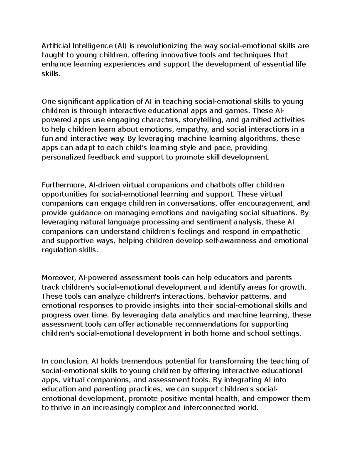 Artificial Intellige 100 - Artificial Intelligence (AI) is ...