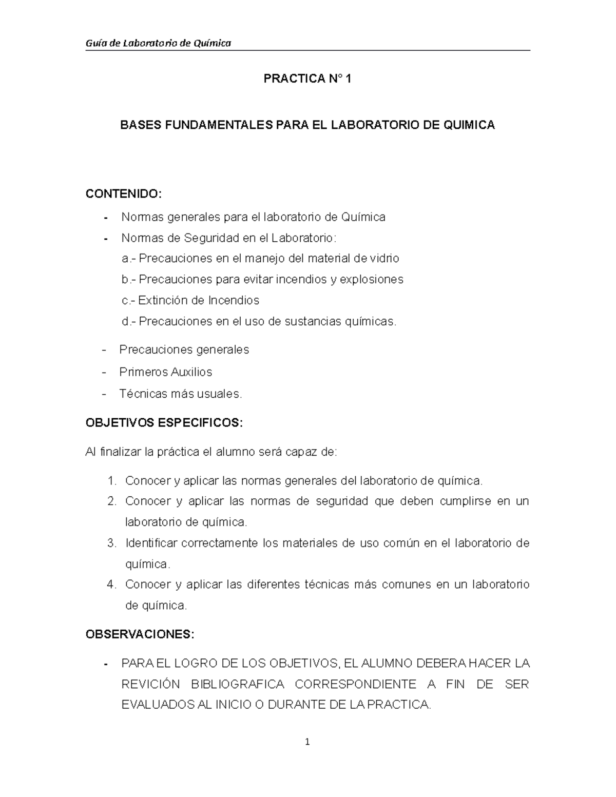 Practica N° 1 - Trabajo - PRACTICA N° 1 BASES FUNDAMENTALES PARA EL ...