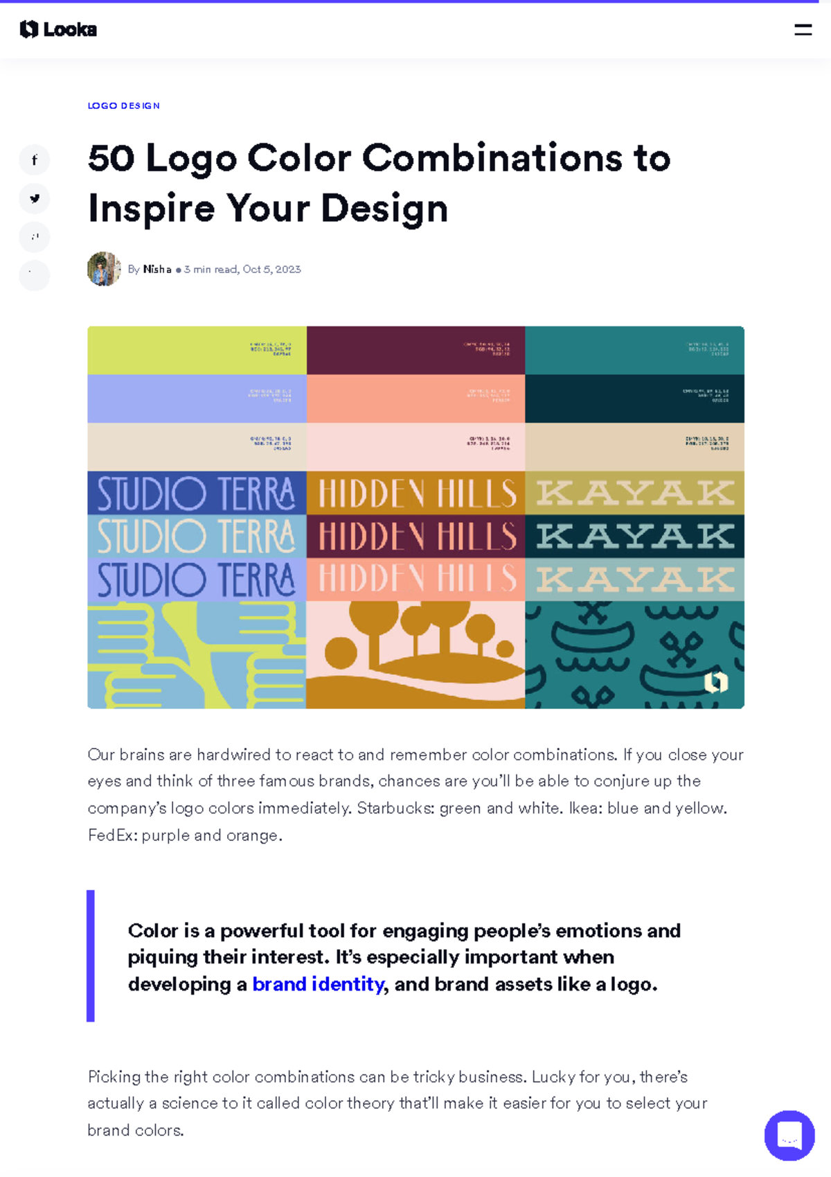 50-Logo-Color-Combinations-to-Inspire-Your-Design-Looka - LO G O D E S ...