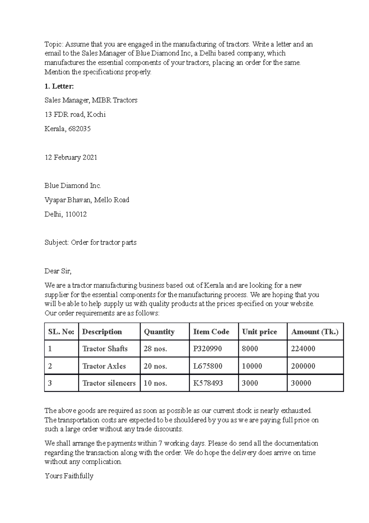 Topic Mandatory Assignment For Sec Topic Assume That You Are Engaged In The Manufacturing