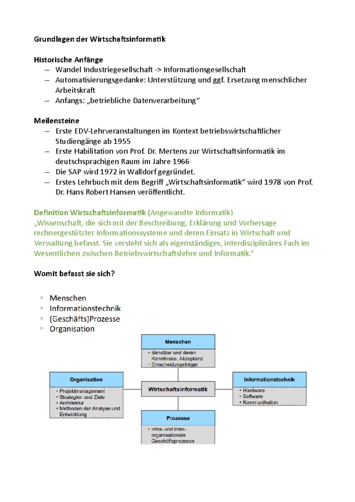 WI - Alle Folien - Grundlagen der Wirtschaftsinformatik Historische ...