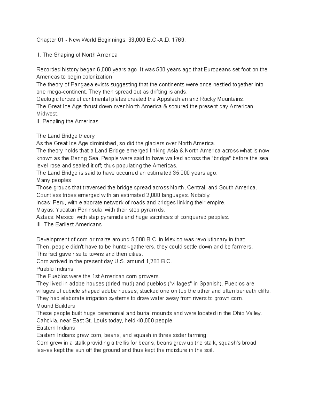 History note 133* - These are my details notes for this class ...