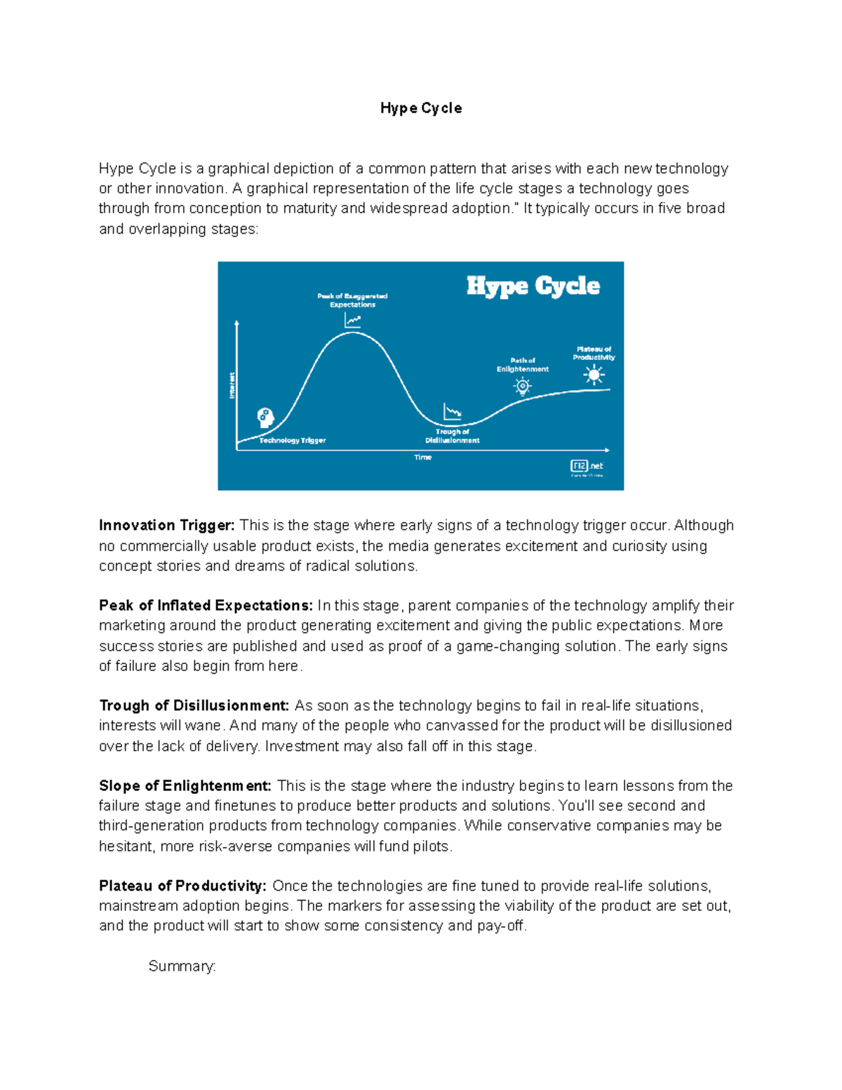 Hype Cycle - Hype Cycle Hype Cycle is a graphical depiction of a common ...