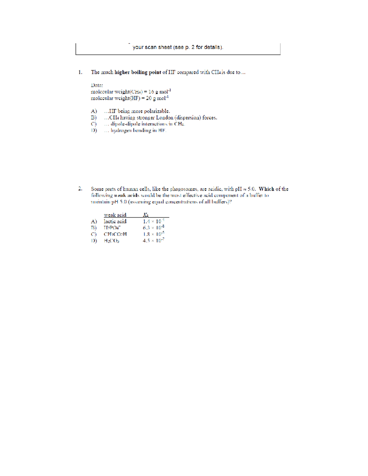 Exam 2019 1AA3 CHEM - Chem 1Aa3 - Studocu