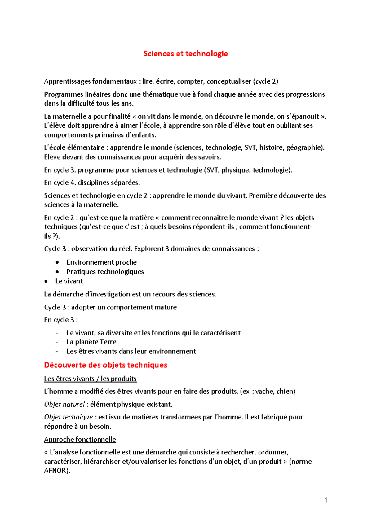 Sciences-et-technologie - Sciences et technologie Apprentissages ...