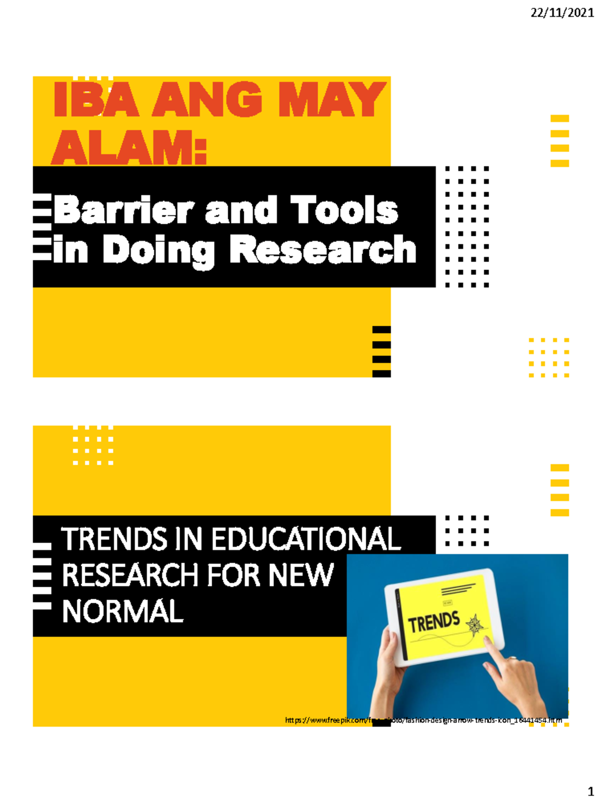 IBA ANG MAY ALAM CMU - Powerpoint presentation - IBA ANG MAY ALAM ...