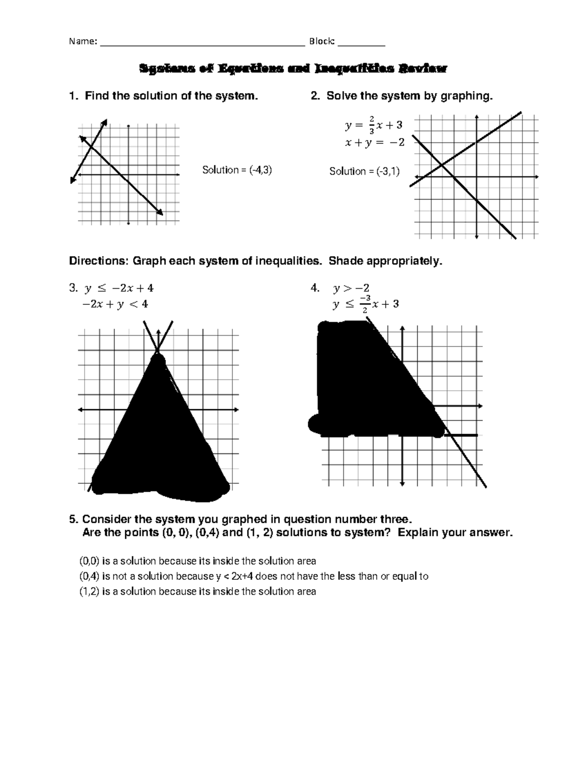 Systems Equations Inequalities Review Systems Of Equations And systems-equations-inequalities-review-systems-of-equations-and