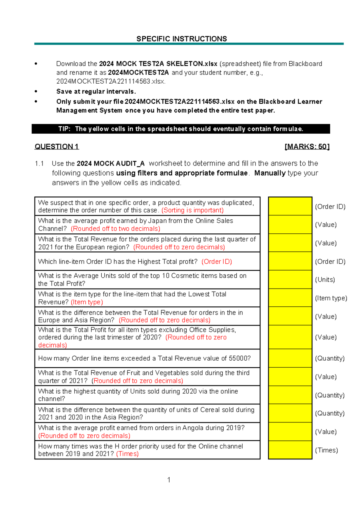 2024 TEST2 MOCK TEST QP - SPECIFIC INSTRUCTIONS Download the 2024 MOCK ...