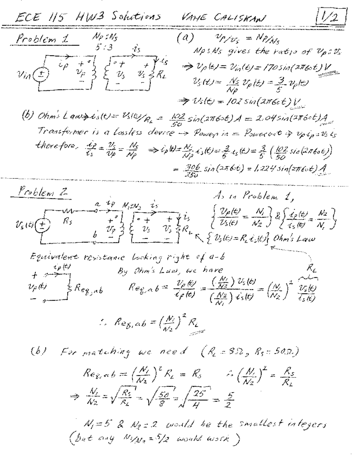 Hw3 sol - Homework Solutions - EGR 110 - Studocu