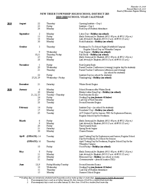 School Year Calendar 2020-2021-2 - April 15, 2019 Board of Education ...