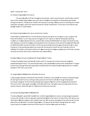 D078 Task 2 Template - d078 - D078 TEM1 - Business Environment ...