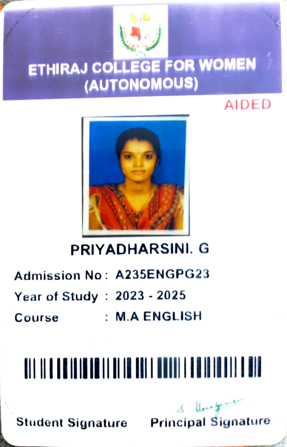 College id - English notes - ETHIRAJ COLLEGEFOR WOMEN (AUTONOMOUS ...