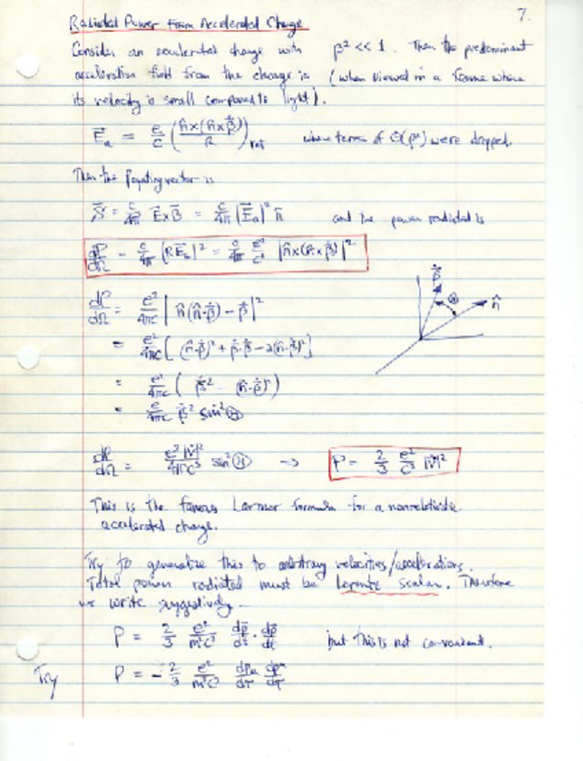 Lecture notes, lectures 1 - 20 - Radiation from moving charges accel ...