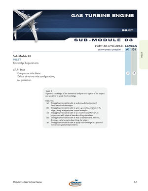 Gas Turbine Engines Module sub 9 - PART-66 SYLLABUS CERTIFICATION ...