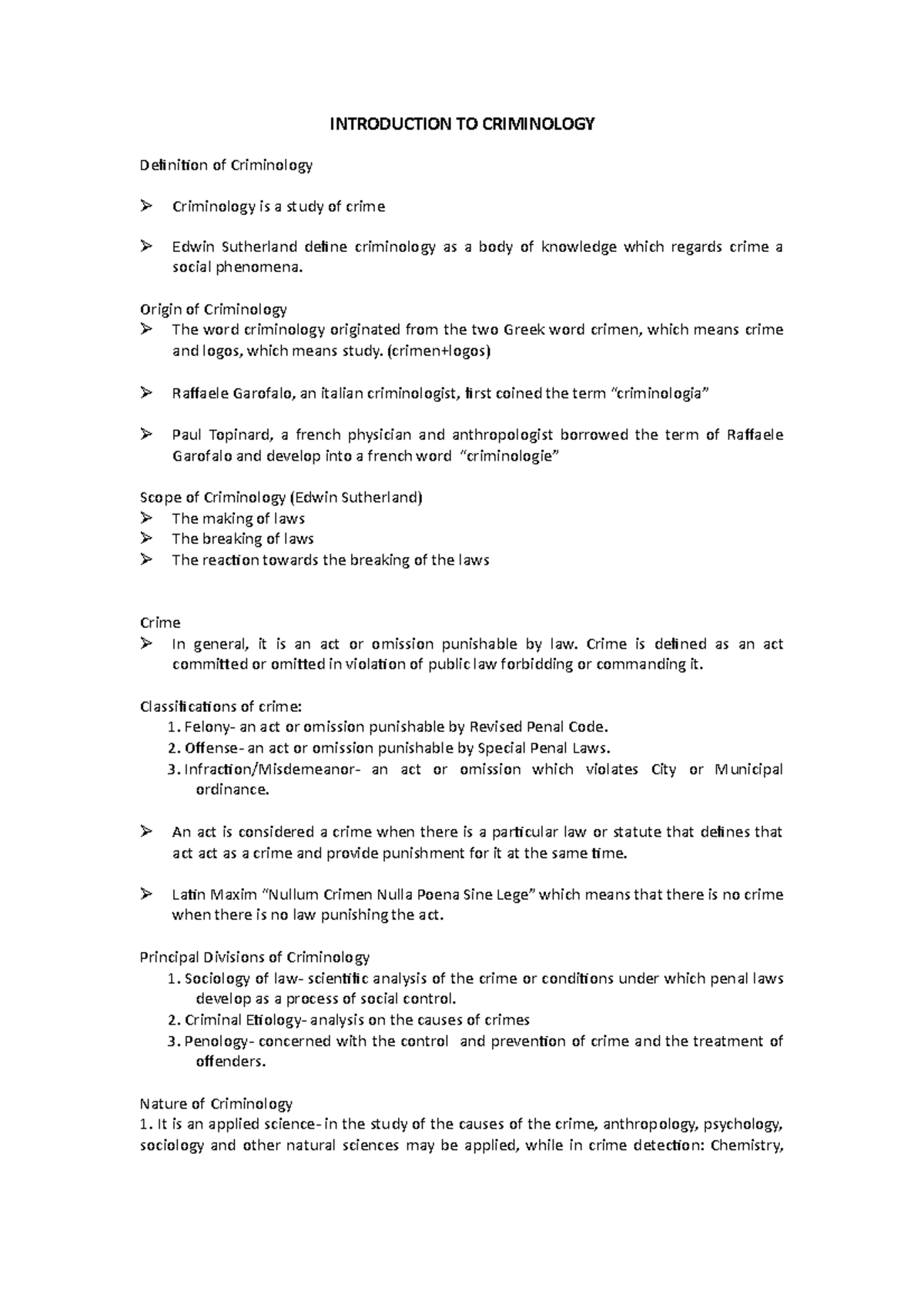 lesson-1-summary-introduction-to-criminology-definition-of