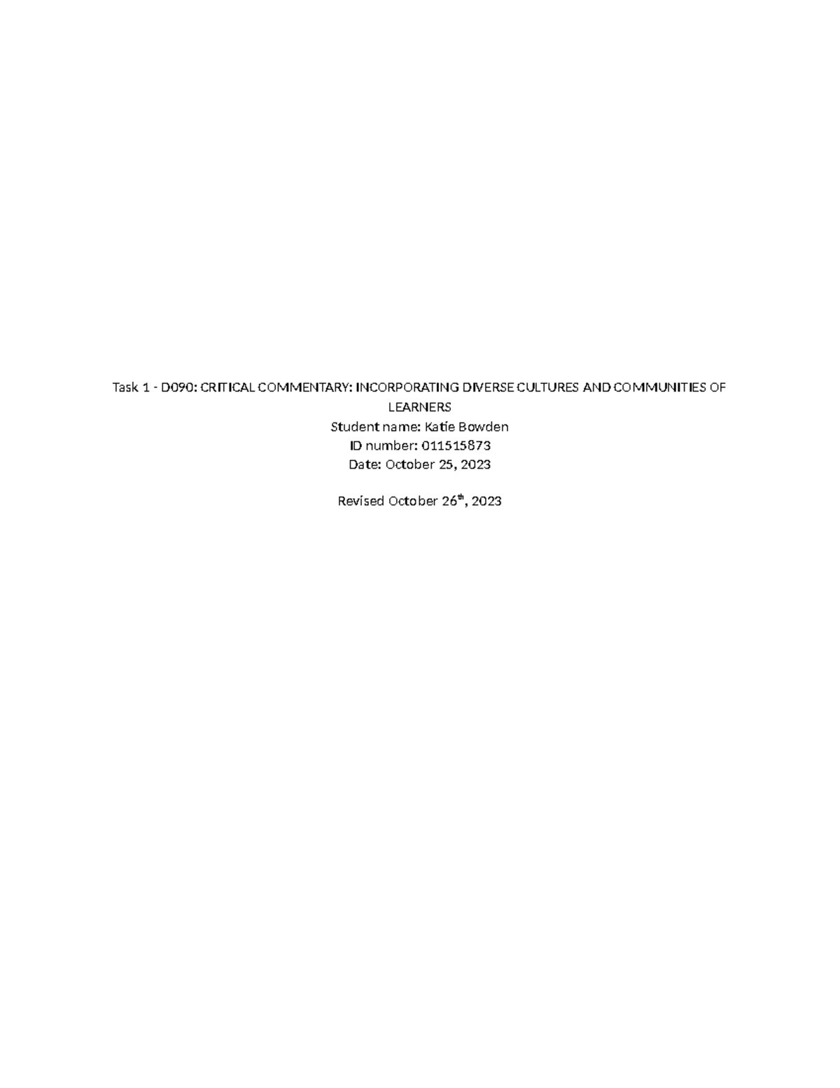 DFM3 Task 1 - Completed and passed! - Task 1 - D090: CRITICAL ... DFM3 Task 1 - Completed and passed! - Task 1 - D090: CRITICAL ...