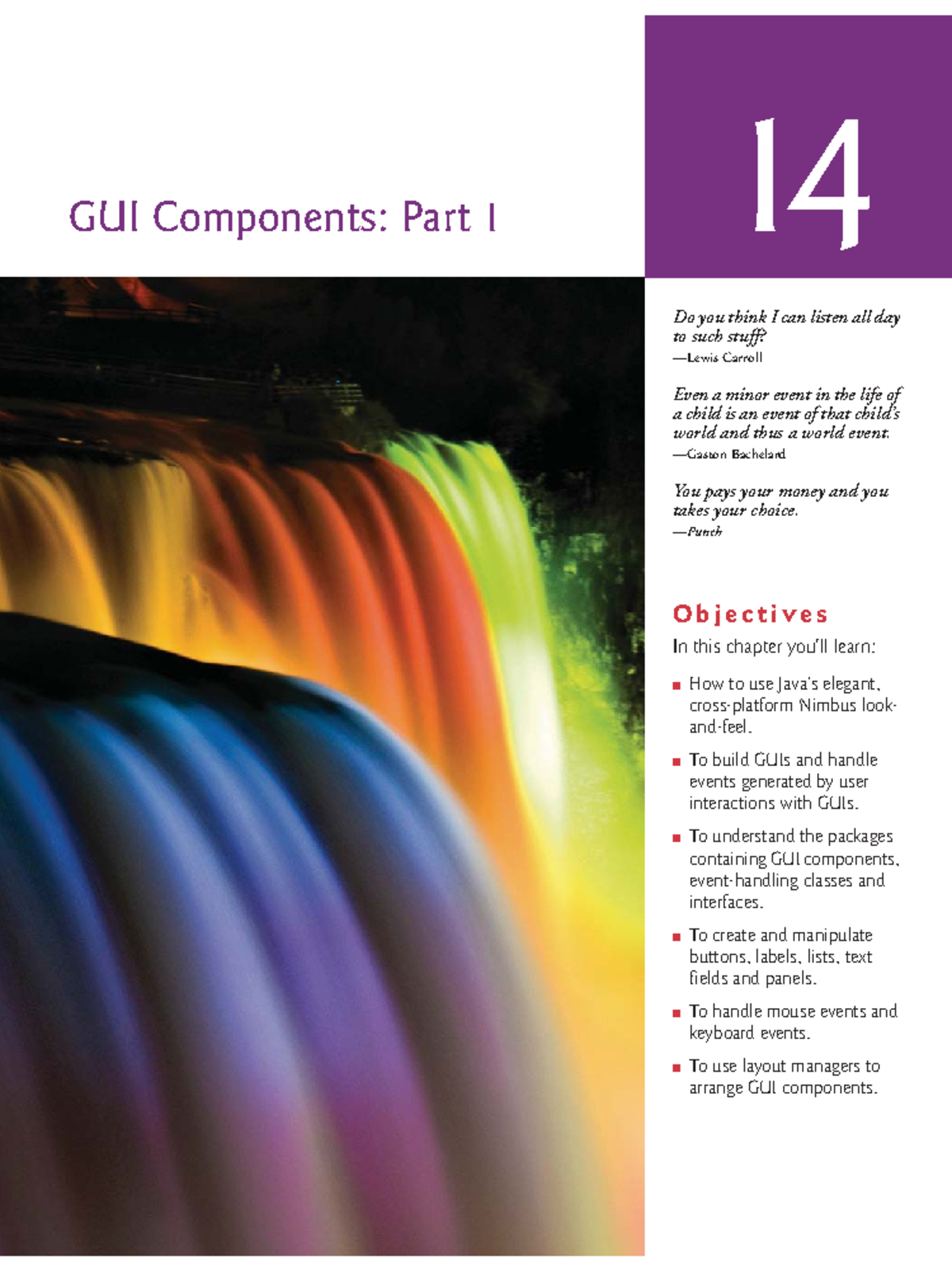 Chapter 14 - GUI Components, Part 1 - 14 GUI Components: Part 1 Do you ...