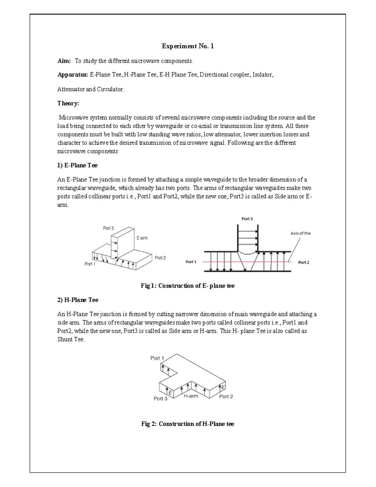 RMT Lab Manual - Experiment No. 1 ####### Aim: To study the different ...