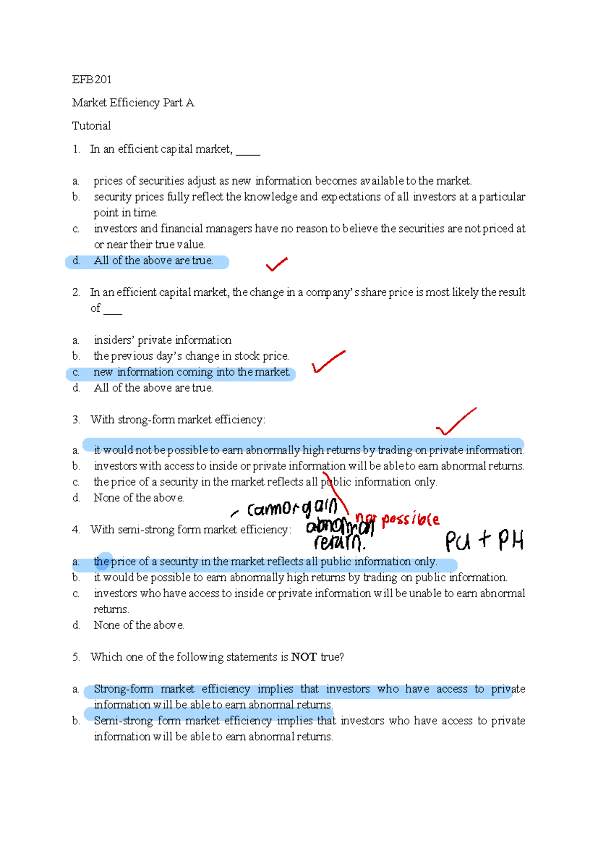EFB201+Market+efficiency+Part+A+tut - EFB Market Efficiency Part A ...