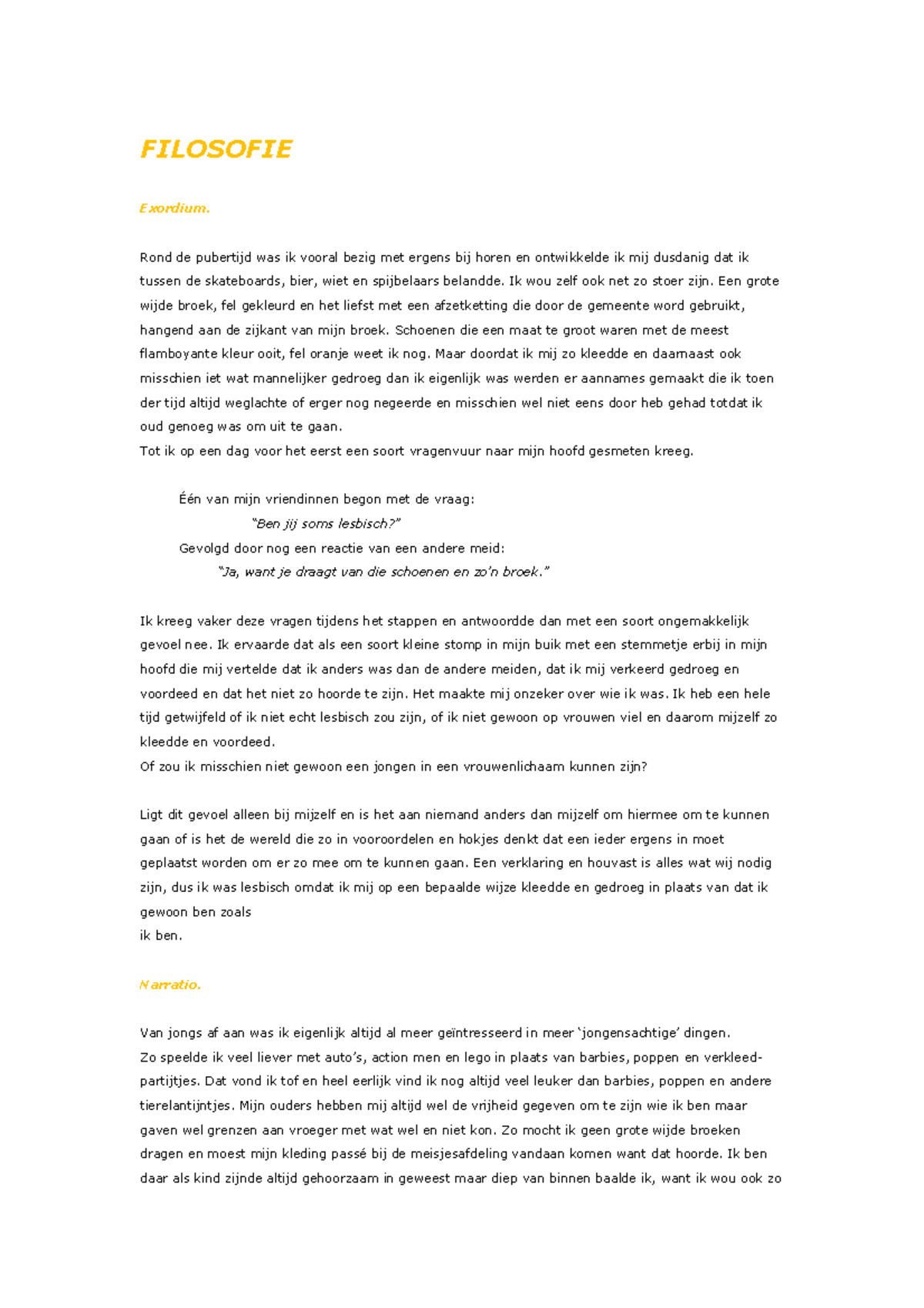 Filosofie en Ethiek - T.AMM 46707 (2) - Sanne Kriekjes - FILOSOFIE ...