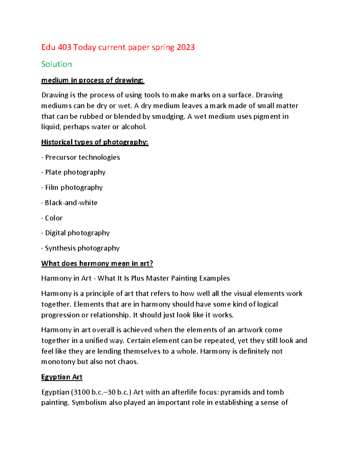 edu 403 current final solution - Edu 403 Today current paper spring 2023 Solution medium in ...