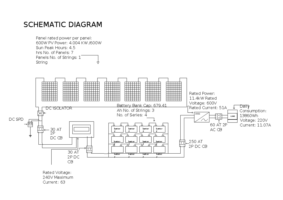 Schematic-diagram-Layout 1 - SCHEMATIC DIAGRAM Panel rated power per ...