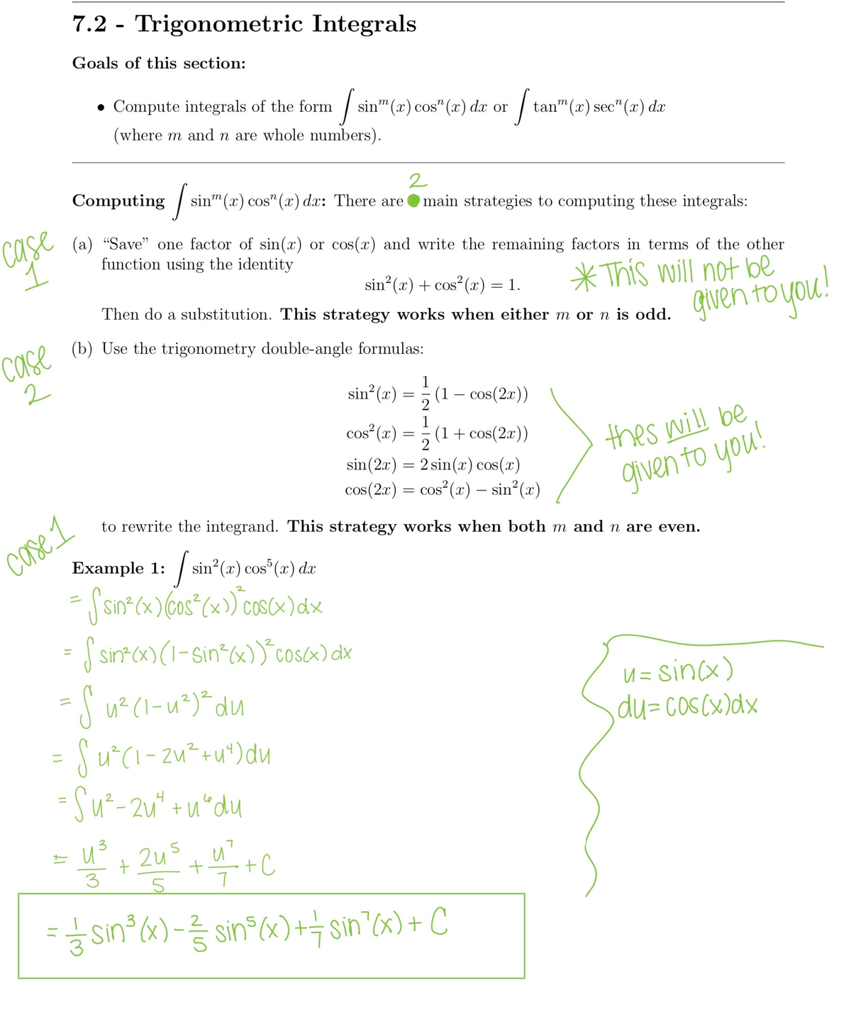 IMG 0963 - Professor Nelson: MATH142: 7.2 Lecture Notes and Examples ...