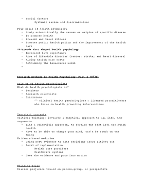 Picture Of Health - 1 Assignment – The Picture of Health PART A (20 ...