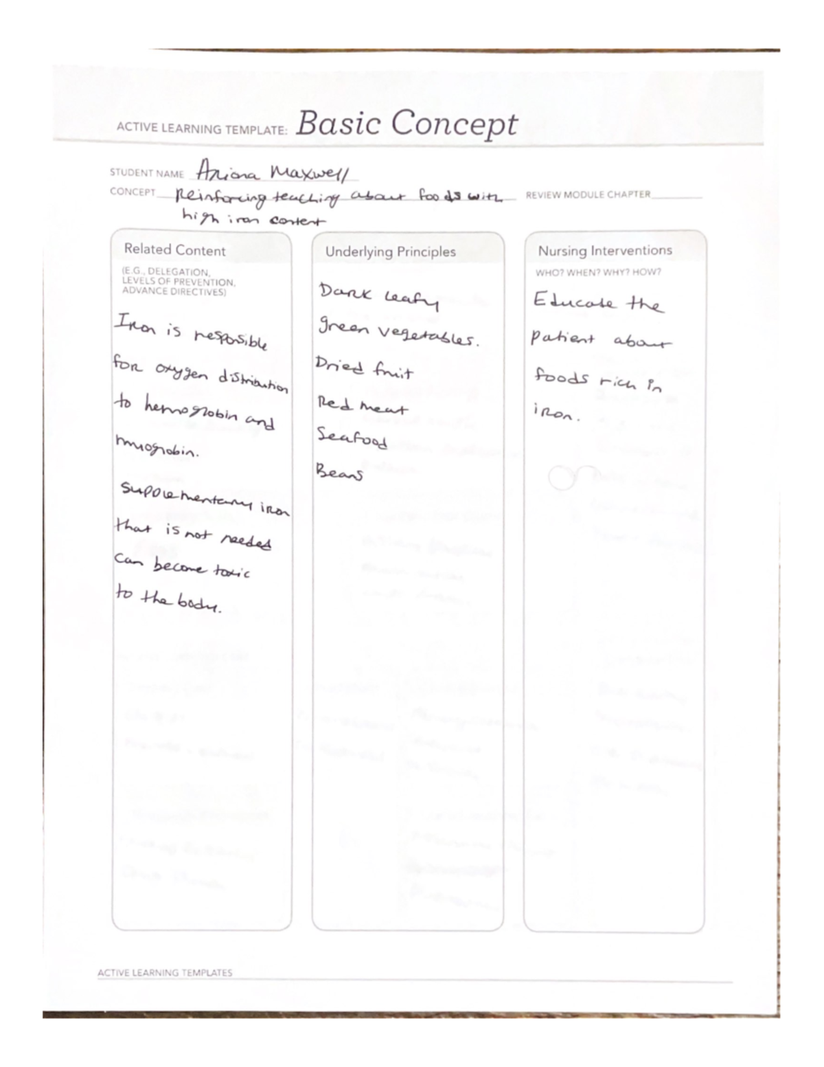 Student NAME 2 - Basic concept cards relating to med surg exam - NURS 123 - Studocu