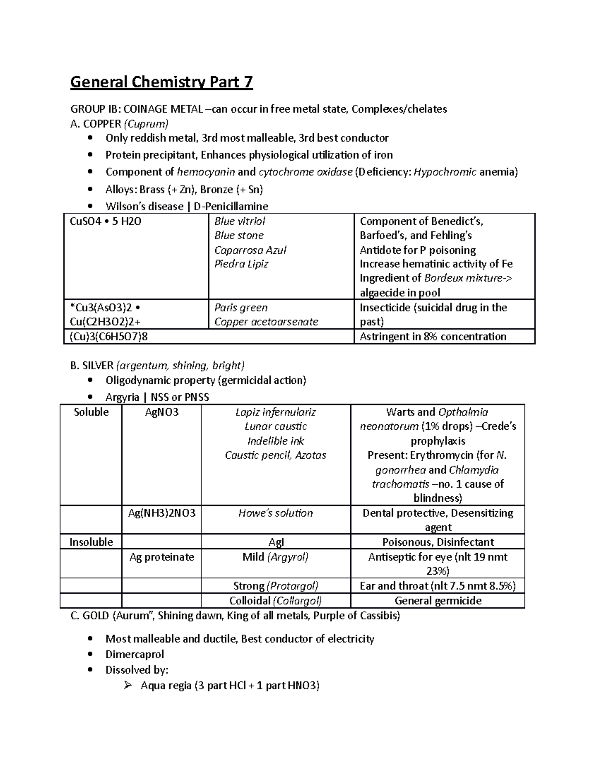 Pharmacy Module 1 (Gen Chem; 7Periodic Table Part 2) - Inorganic ...
