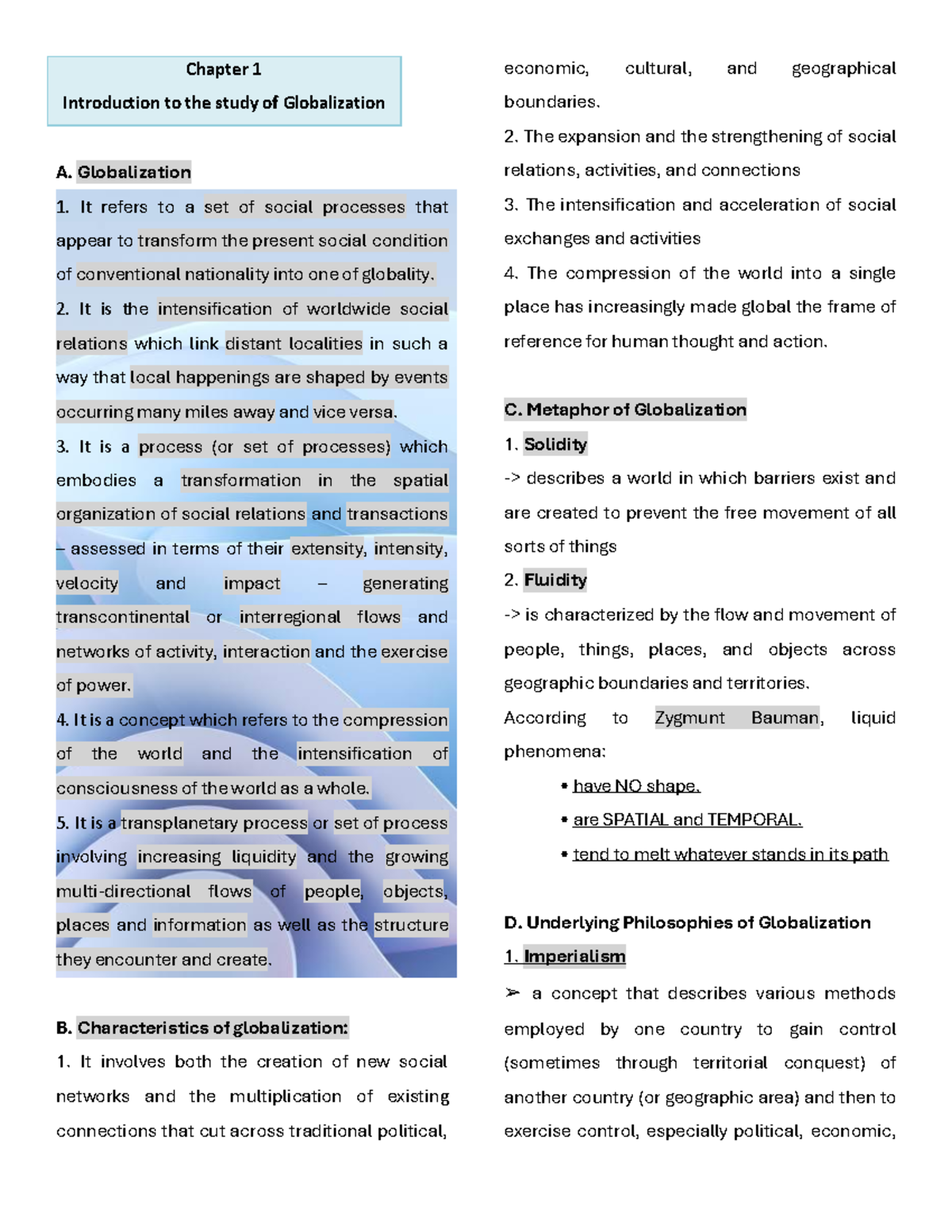 TCW Midterm Notes - Chapter 1 Introduction to the study of ...