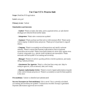 Use Cases - Use Cases: Use Case 1: Display Menu Primary Actor: User ...