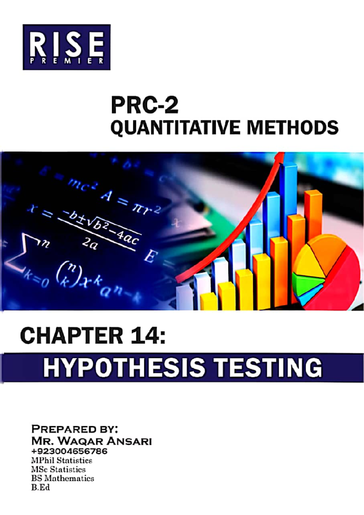 QM Ch#14 Notes (Mr. Waqar Ansari) - Quantitative Methods - Studocu