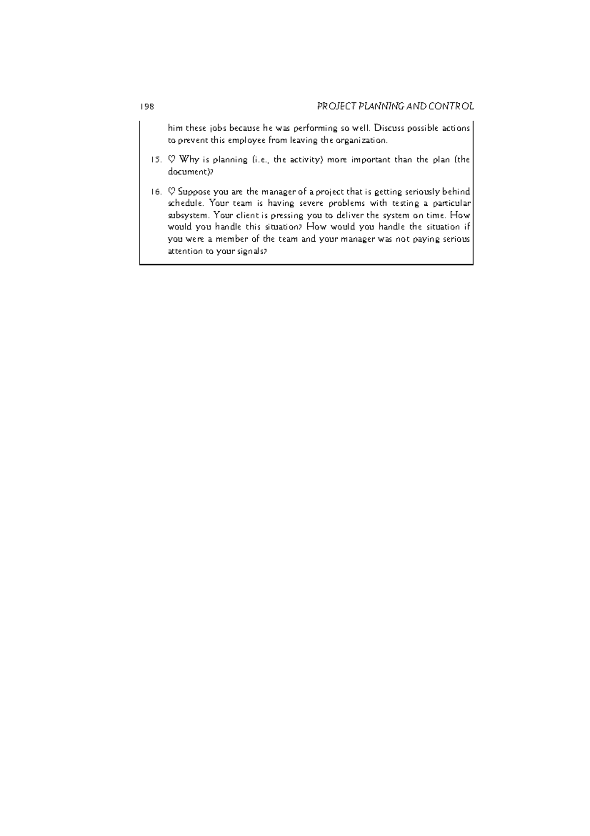 Software Engineering Lecture Notes 50 198 Project Planning And Control Him These Jobs 