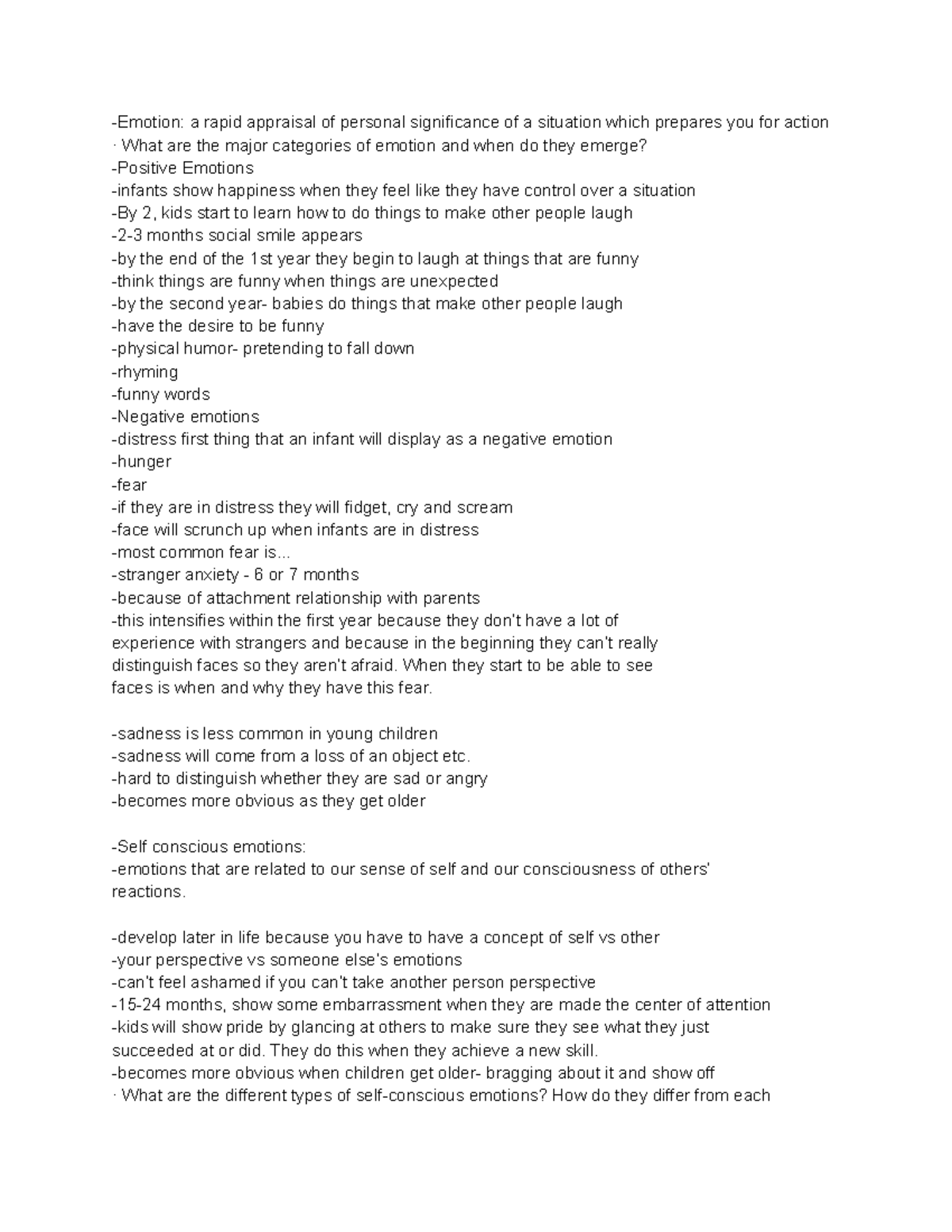 Psych emotions lectures 12-13 exam 4 notes -Emotion: a rapid appraisal ...