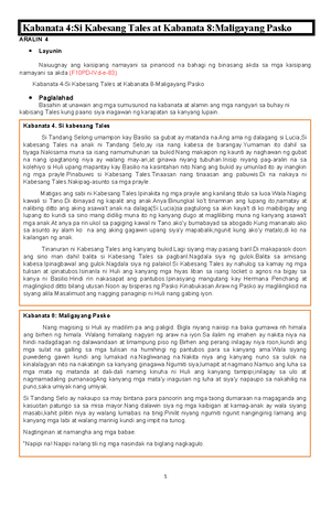 Aralin 4 Kabanata 31 at 33 - Kabanata 31: Ang Mataas na Kawani at ...