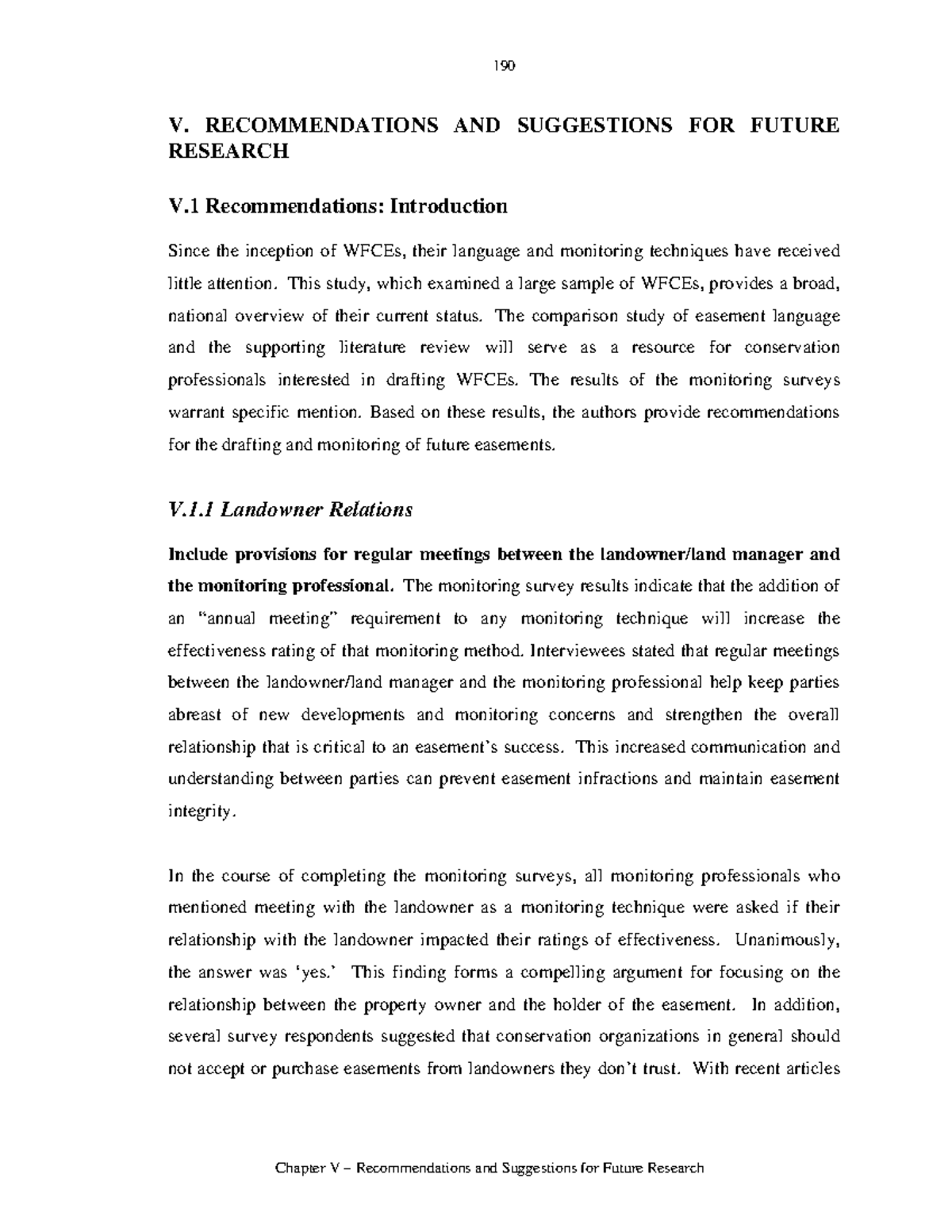 Recommendations - notes - V. RECOMMENDATIONS AND SUGGESTIONS FOR FUTURE ...