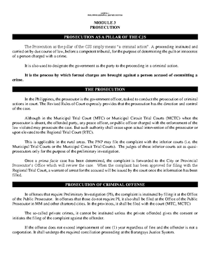 Module 2 - LAW ENFORCEMENT PILLAR - MODULE 2 LAW ENFORCEMENT PILLAR ...