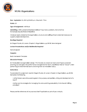 M3R20 Approaches 2 - Class Assignment - Module #3 Reference 20 ...
