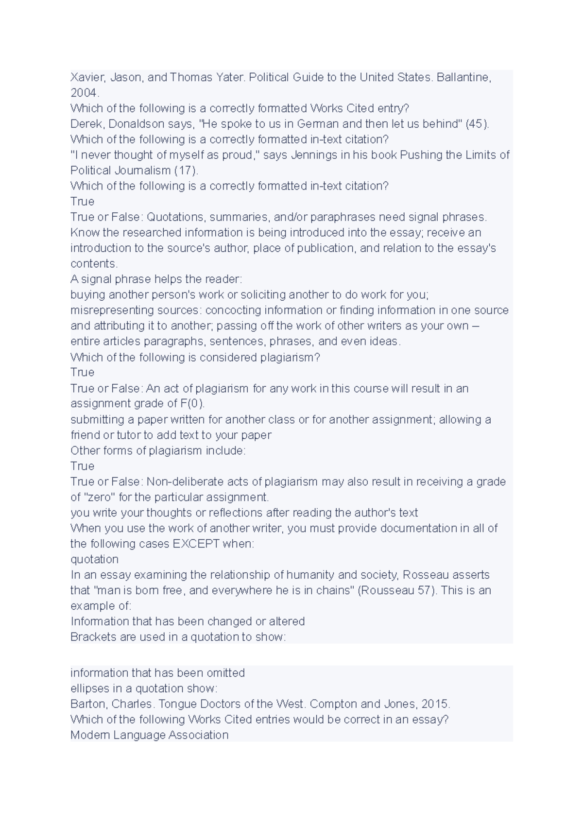 P - practice - Xavier, Jason, and Thomas Yater. Political Guide to the ...