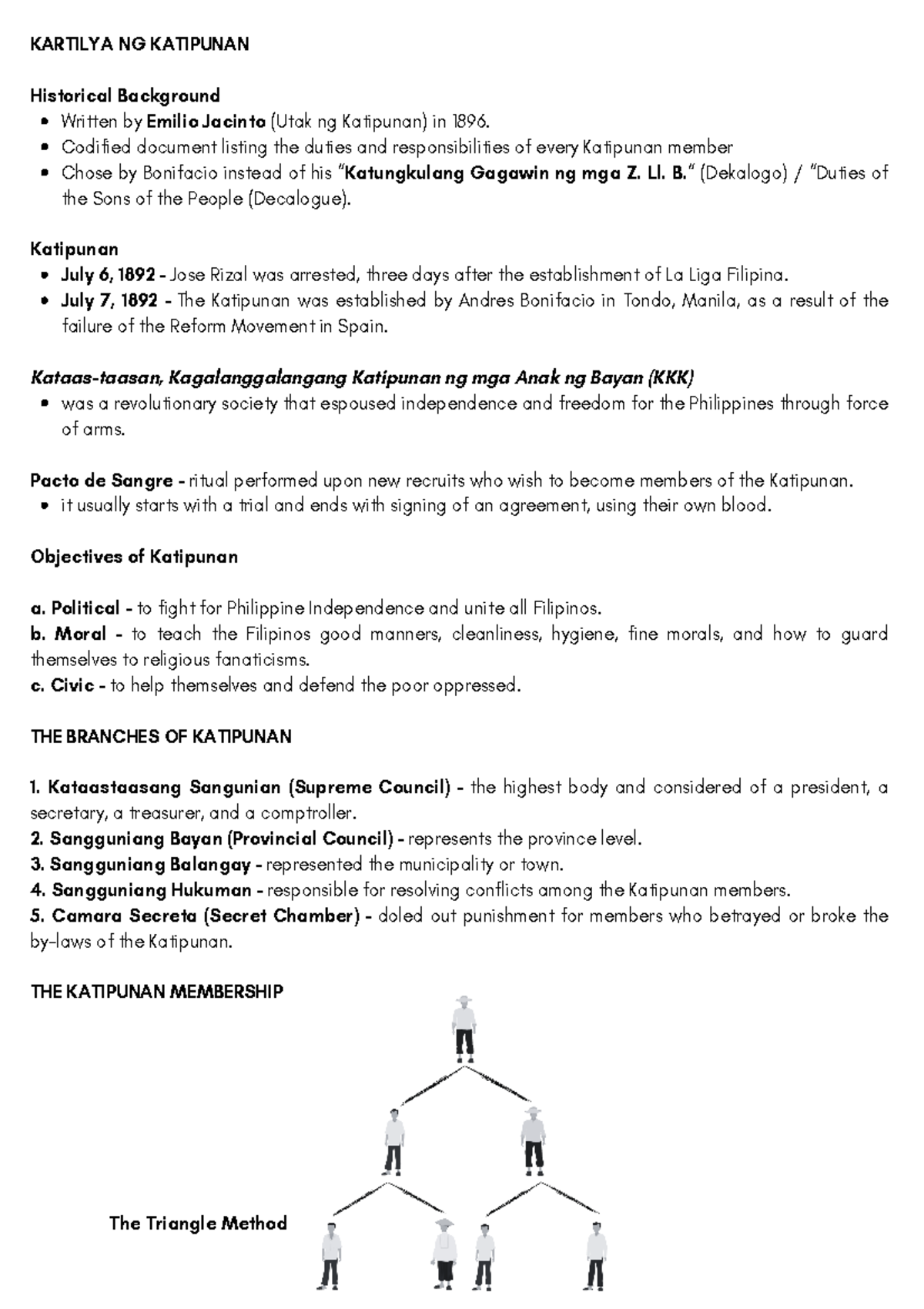 RPH Chapter 2 - Written by Emilio Jacinto (Utak ng Katipunan) in 1896 ...