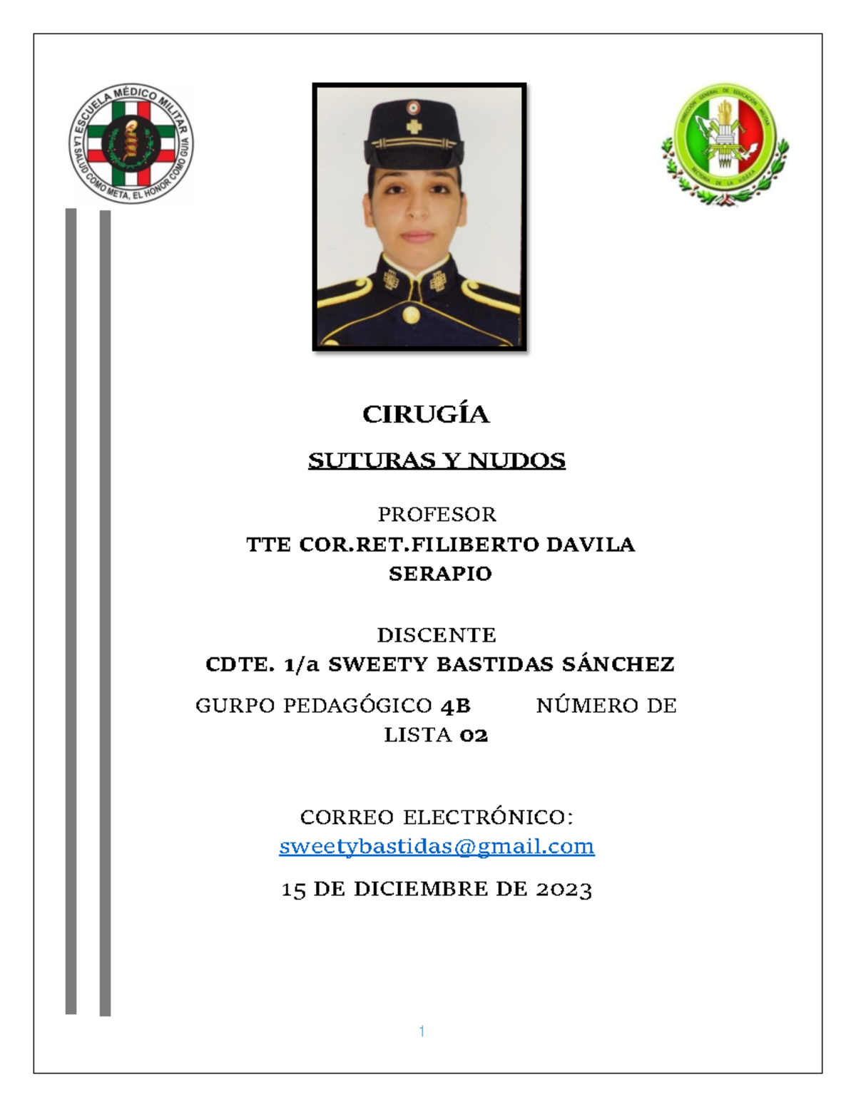 CI - xmcm - CIRUGÍA SUTURAS Y NUDOS PROFESOR TTE COR.RET DAVILA SERAPIO ...