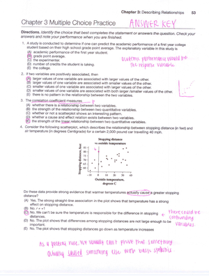 Test-ch-3 - Stats - Test 3B AP Statistics Name: Part 1: Multiple Choice ...