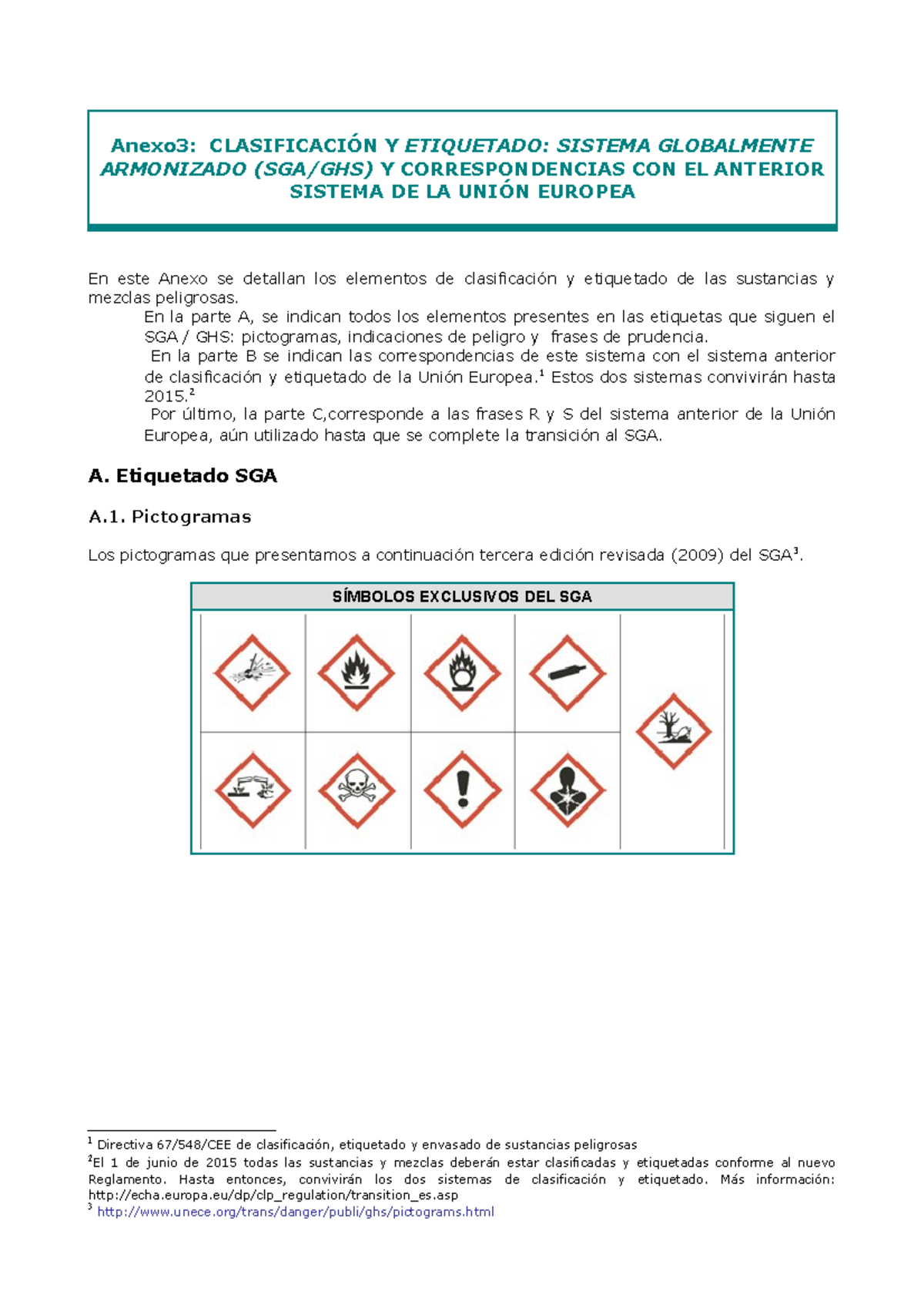 Anexo 3 clasificacion y etiquetado - Anexo3: CLASIFICACIÓN Y ETIQUETADO ...