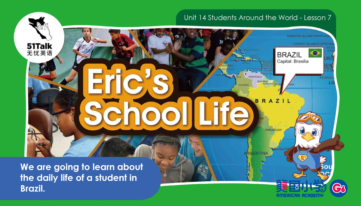 Eric's school life - For Classic English - Unit 14 Students Around the ...