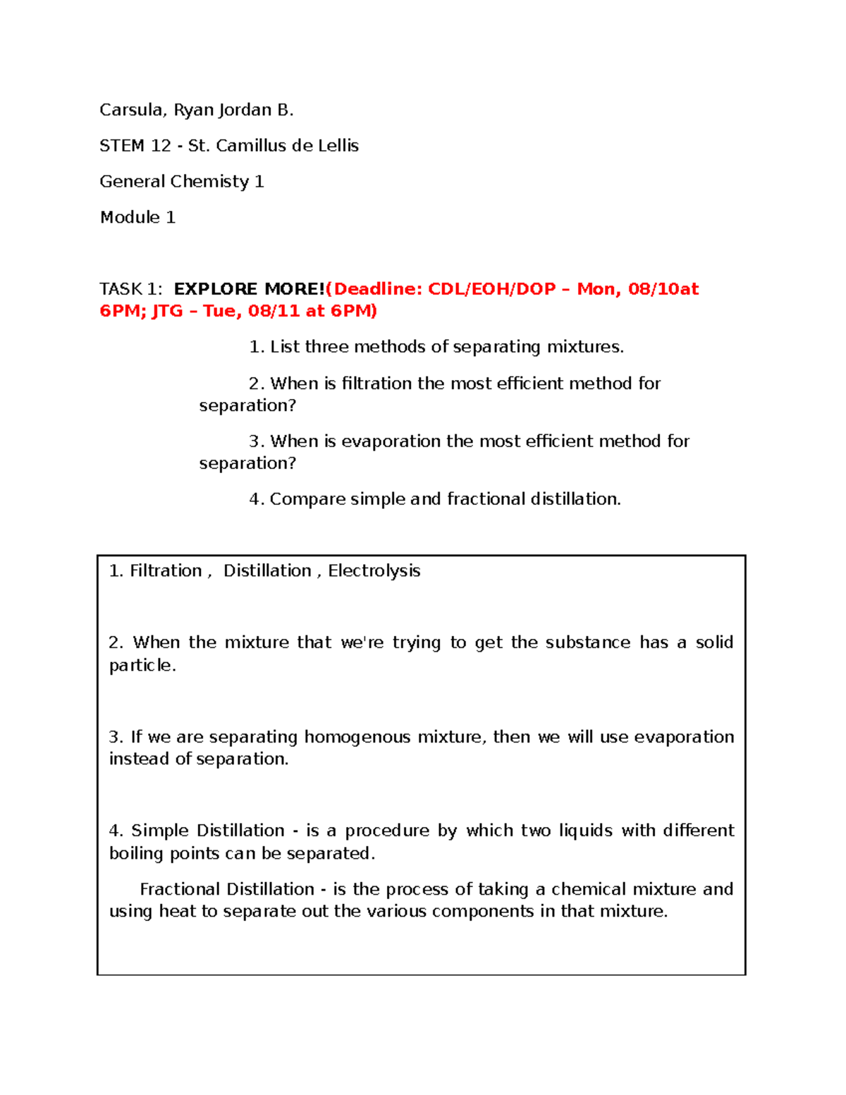 lecture notes docx - Carsula, Ryan Jordan B. STEM 12 - St. Camillus de ...