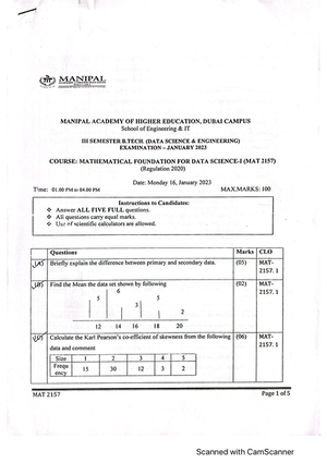 Mathematics Word list (English - Arabic) - Mathematical Foundations for Data Science - 1 - Studocu