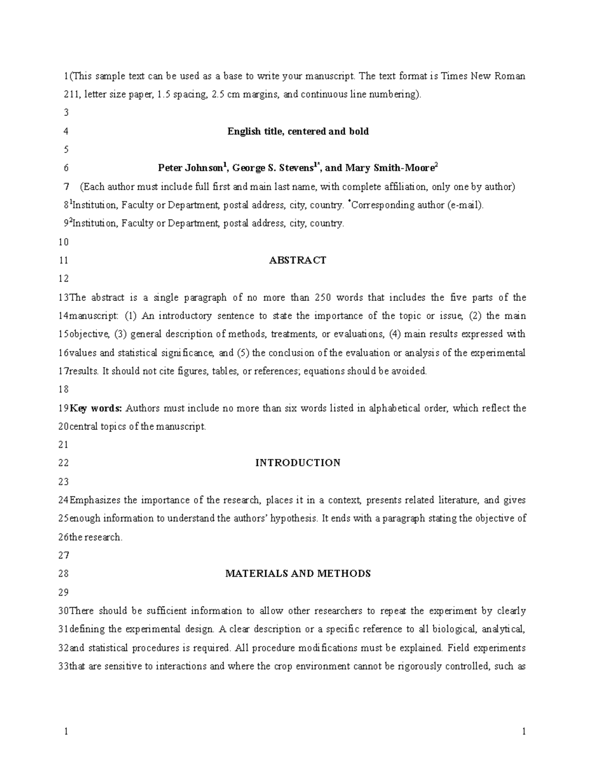 Sample Manuscript - sdssssssssssssssss - (This sample text can be used ...